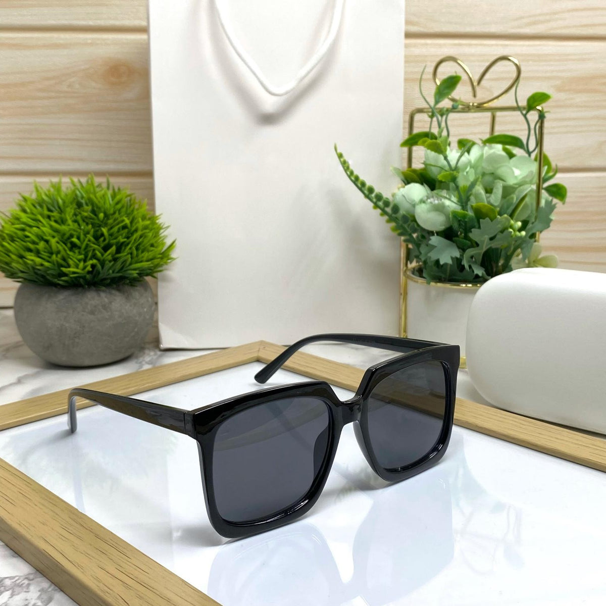 Designer Vintage Square Sunglasses Unisex-SunglassesCraft