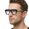 Luxury Thick Frame UV400 Bold Retro Square Sunglasses for Men and Wome ...