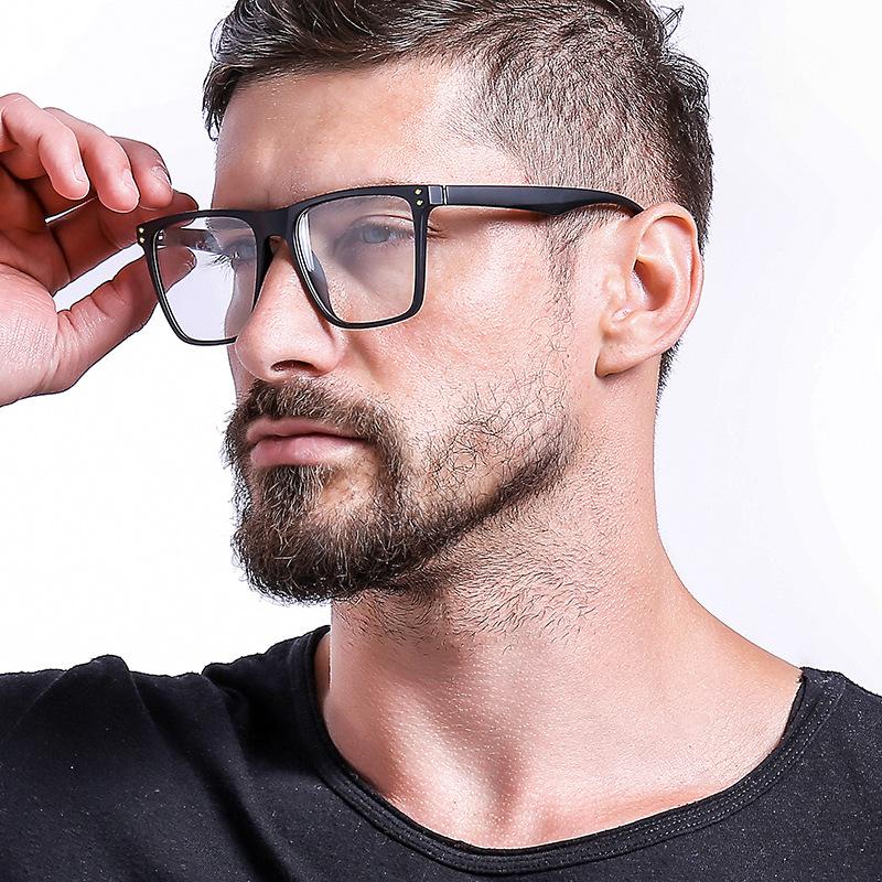 Oversized Square Frame Eyeglasses For Men - SunglassesCraft